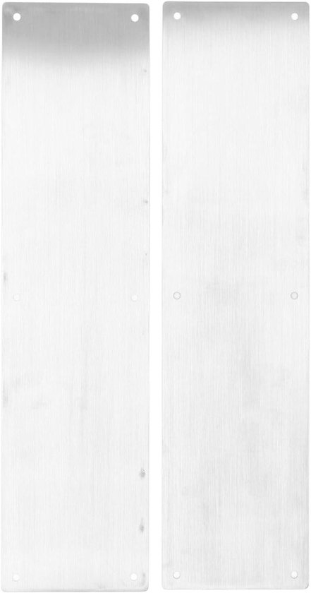 Allecto Plus - Deurstootplaat Set 2 stuks | Decoratieve RVS Stootplaat ...