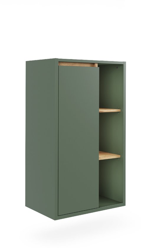 Vicco Viola Midikast – 50 x 86 cm met open vakken Groen/Kunstzinnig | bol