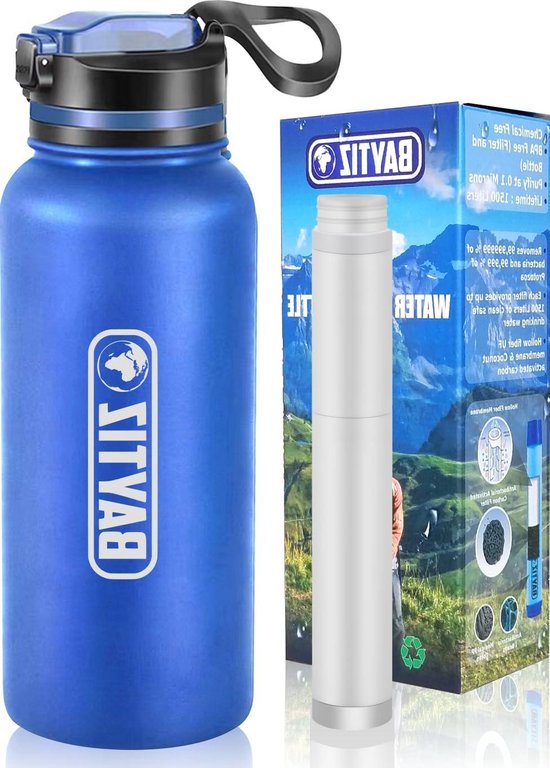 Insulated Filter Bottle + Activated Carbon Survival Reed - Nomadic ...
