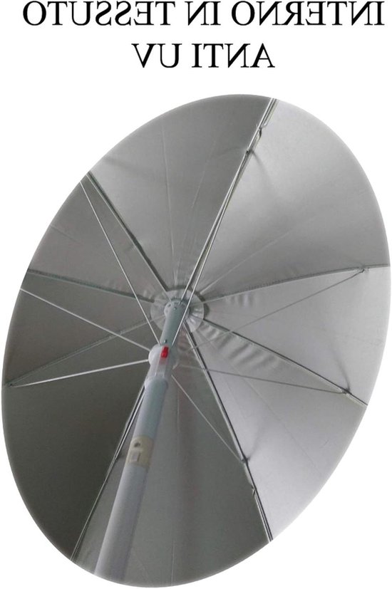 Strandscherm van polyester met een diameter van 180 cm - groene mod ...