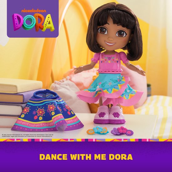 Dora - Dansen met Dora, interactieve dansende pop met 2 rokken ...