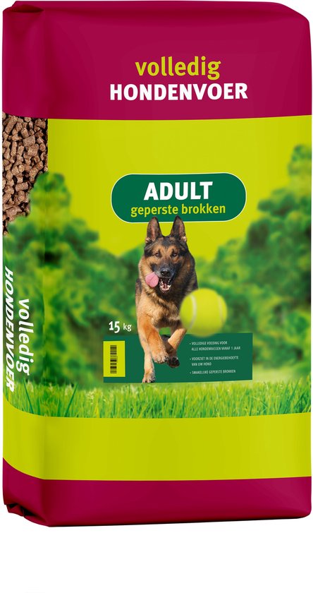 Voerwaarts | Adult Geperste Hondenbrok | Hondenvoer | 15kg | bol