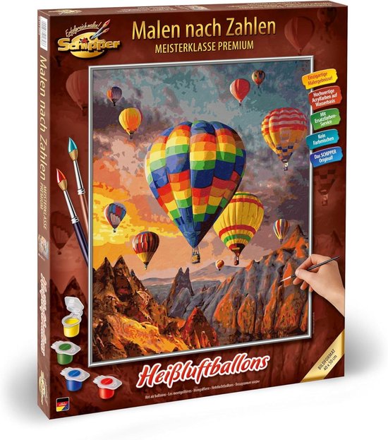 Schipper Schilderen op Nummer Luchtballonnen 40x50cm incl. verf | bol
