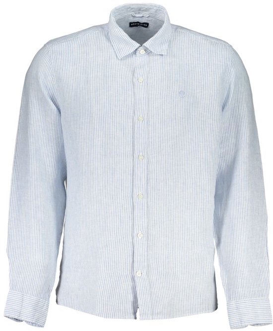 Linen Shirt Striped Model - Light Blue | bol