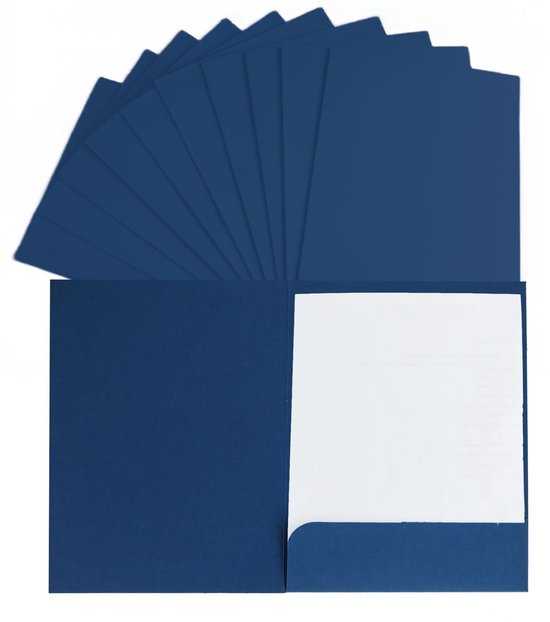Verpakking van 10 Kraft-documentmappen, A4-mappenset, dossiermappen van ...