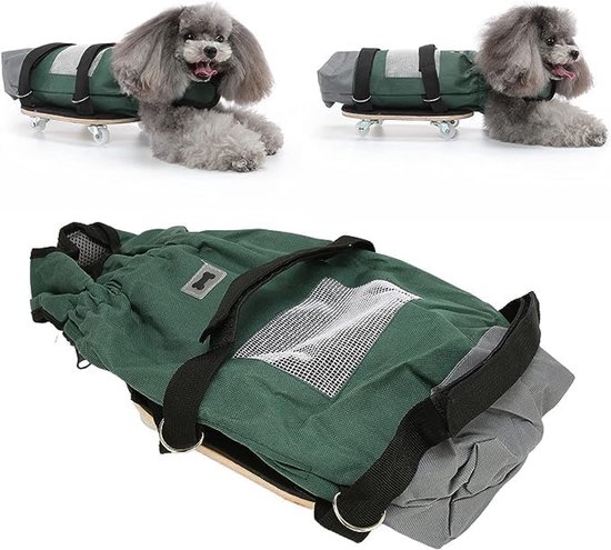 Dog Scooter for Hind Legs, Safe Chest Limb Protection Pet Drag Bag ...