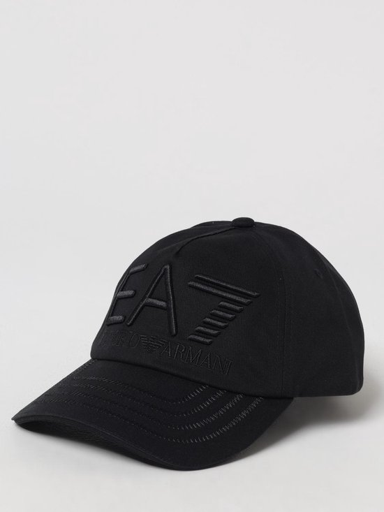 Ea7 Embroidered Logo Cap - Black Hats | bol