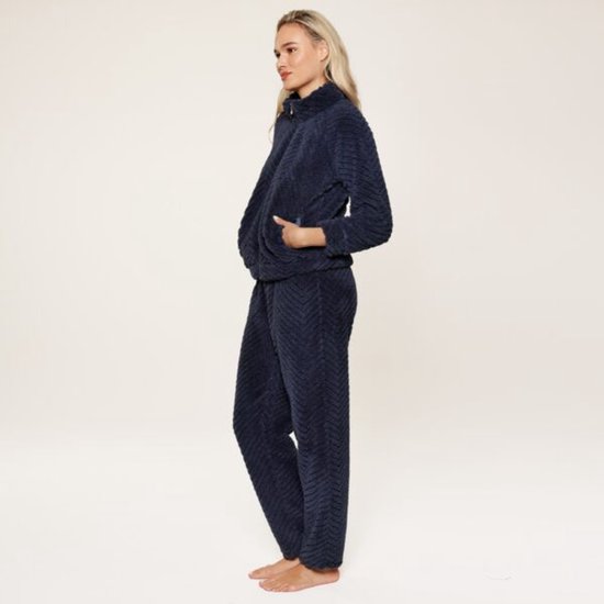LingaDore - Fluffy Huispak Dark Denim - maat XXL - Blauw | bol