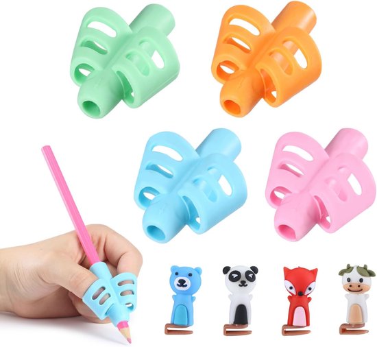 Potloodgrip Set - Pengreep hulpjes - Penverdikker - Zacht en ...
