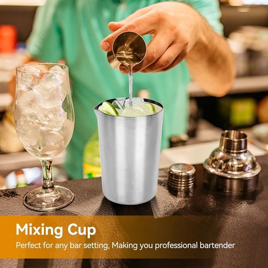 Mixing Tin Stainless Steel, Cocktail Jug Metal Cocktail Mixing Cup ...