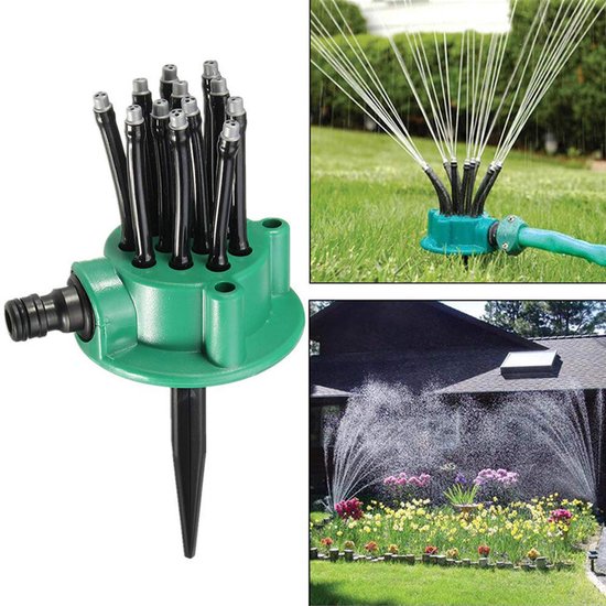 1 stuk - tuinsproeier - 360 graden multi-kop sproeier - automatische ...