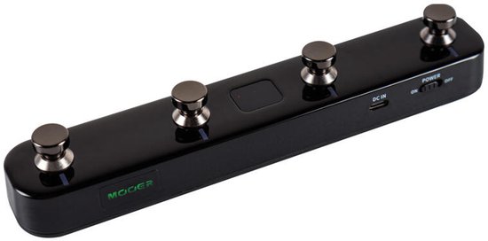 Mooer F4 Wireless Footswitch - Black - Draadloze voetschakelaar | bol