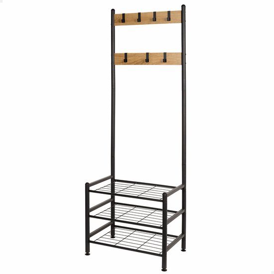 Jassenrek met schap Max Home Staal Melamine spaanderplaat Minimalist 60 ...