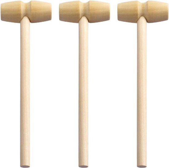 Allecto Plus - Houten gereedschap hamerset voor kinderen - hamer, krab ...