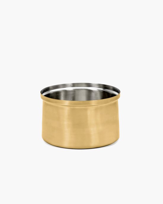 Serax Bea Mombaers ijsemmer D29cm H17.5cm geborsteld staal goud | bol