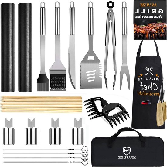 Barbecue Accessory Set - Stainless Steel Accessories for Professional ...