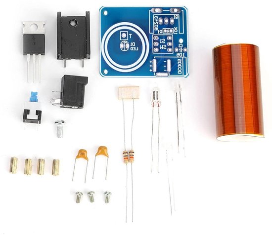DIY Tesla Coil Kit met LED-vonkmodule - Elektrisch Experiment -... | bol