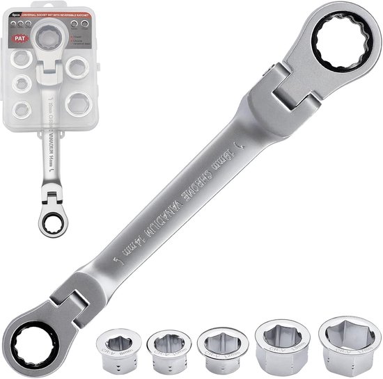 7 In 1 Ratelsleutel - 8mm - 10mm - 12mm - 13mm - 14mm - 17mm - 19mm ...