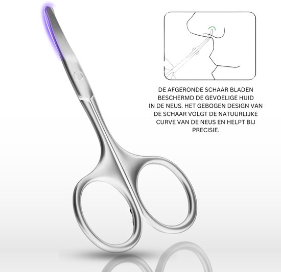 YUBBI 2 Stuks Neusschaartjes - Neustrimmer - Schaar voor Neushaar en ...