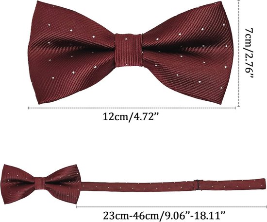 Formele vlinderdas voor heren met glitterstippen - Instelbare smoking ...