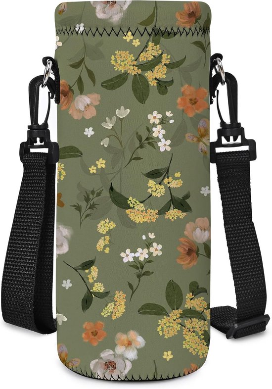 Neopreen Waterfles Tas 750ml - Schoudertas & Flessenhouder voor Sport ...