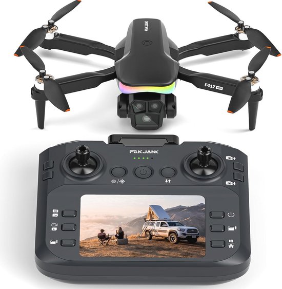 Drone met Camera 1080P voor Volwassenen - 90° Verstelbaar, RGB LED Bar ...