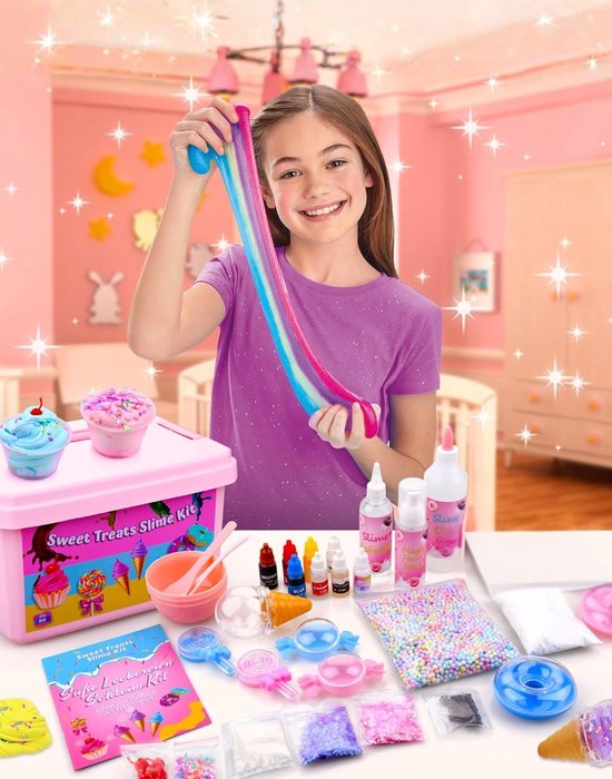 Grote Slime Fabriek Set: Maak Zelf Kleurrijke en Geurende Snoepjes ...