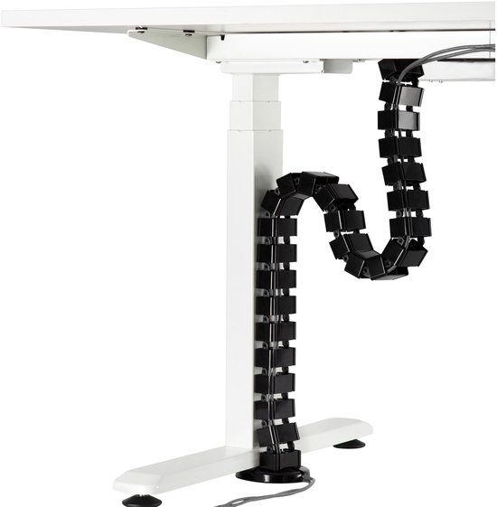 InLine® Cable duct flexible for height-adjustable desks, 4 compartments ...