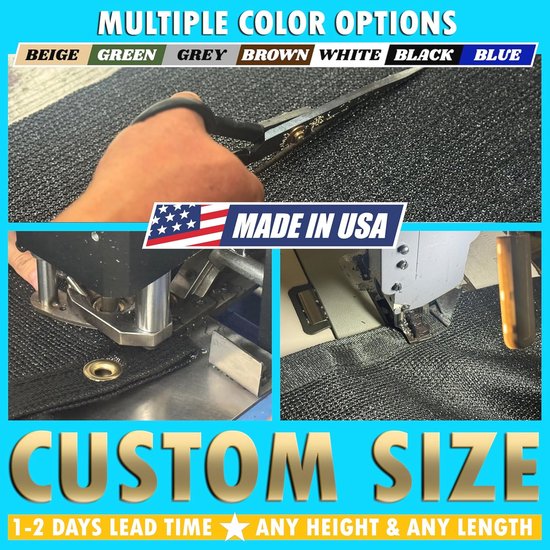 Beige Privacy Screen 4'x50' - HDPE Shade Cloth with 90% Visibility ...