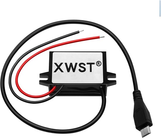 Waterdichte DC-DC Spanningsomvormer 8-85V Naar 5V 3A Micro USB ...
