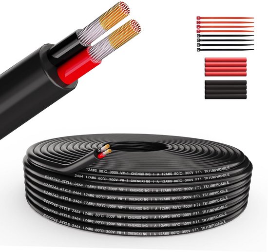 18AWG 4-draads elektriciteitskabel 5V/12V/24V - 10FT/3M Tinned ...