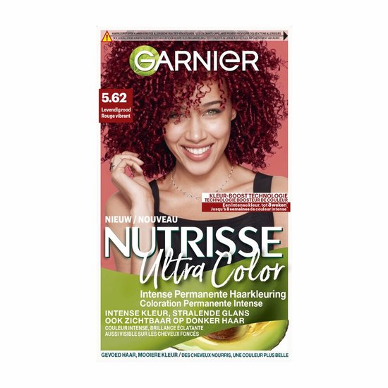 Garnier - Nutrisse Ultra Color 5.62 - Haarkleuring - Levendig Rood ...