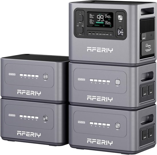 AFERIY 1024 kWh Powerstation - elektrische generator - 2800W met 4 ...
