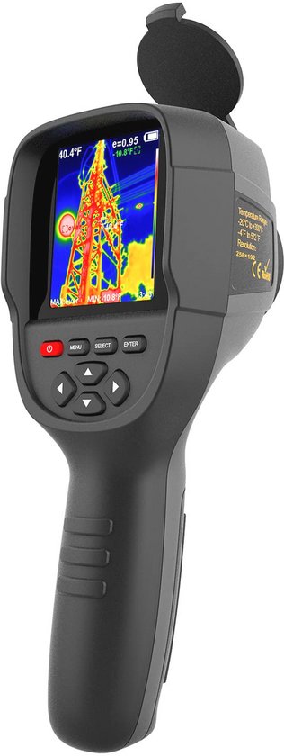 Hoge Resolutie IR Handheld Warmtebeeldcamera 256x192 met 3.2 Inch ...