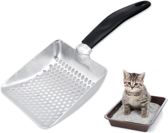 Kattenbak Schep met Kleine Gaten - Ergonomische Diepe Schep voor ...