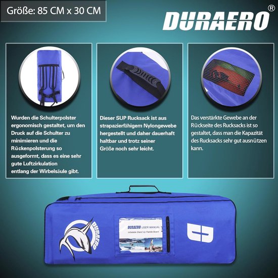 Opblaasbaar stand-up paddleboard met accessoires - stabiel ...