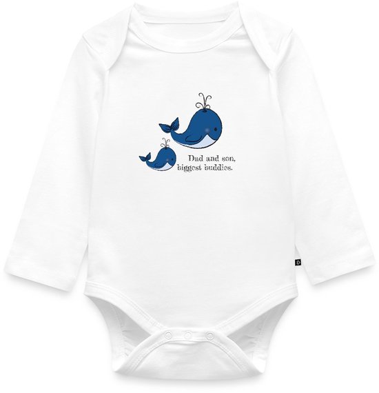 Lieve Walvis Vader En Zoon Baby Rompertje Met Lange Mouwen | bol