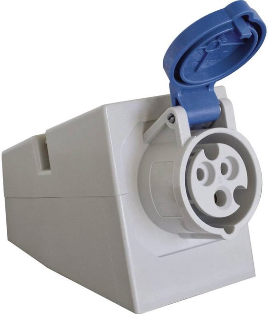 CEE Caravan Stopcontact 250 V/16A - IP44 3-Polig Wit | bol