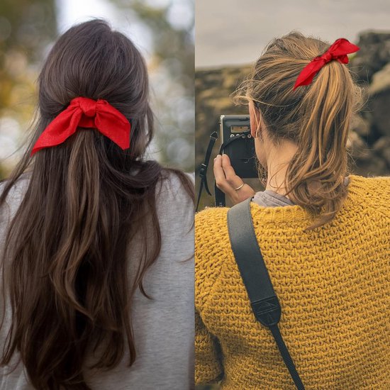 15 Stuks Strik Scrunchies Set - Elastische Haarbanden en ...