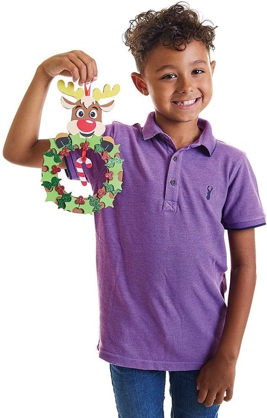 FX214 Kerstmis Hulst en Bessen Krans sets - Pak van 3, Kerstversiering ...