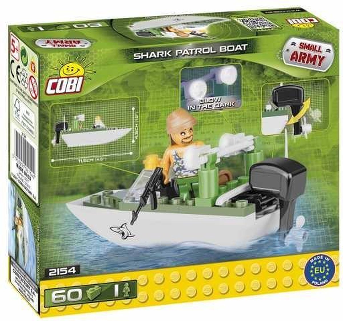 Cobi 60 Pcs Small Army /2154/ Shark Patrol Boat | bol.com