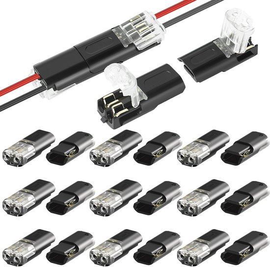20 Pieces Car Plugs - Plug Connectors - 2 Pin Cable Connector - 18-22 ...