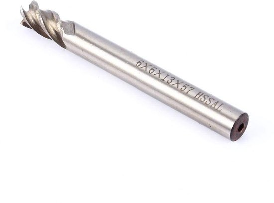 6 mm freesset met 4 fluiten voor hout, staal en ijzer - Cutter ...