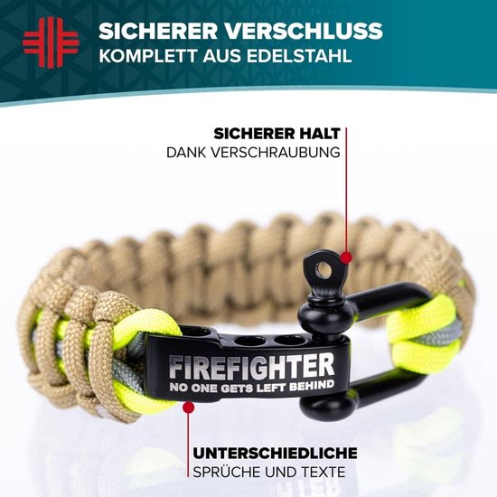 Verstelbare Paracord Survivalarmband met Noodlijn 3 Meter | bol