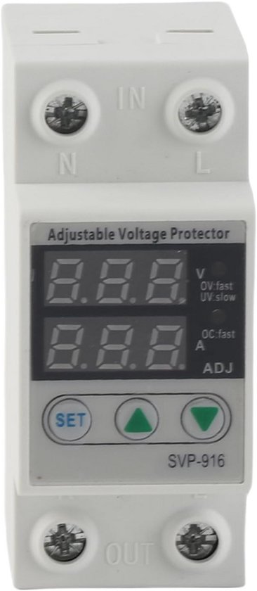 Instelbare Elektronische Overspanning Onderspanningsbeveiliging 230V ...