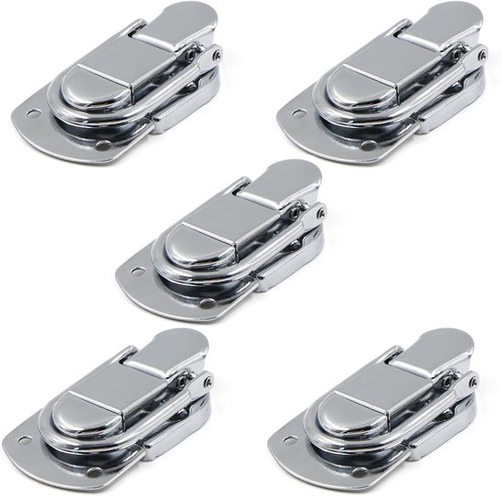 5 x tension clasp - roestvrij staal - sluiting voor koffer ...