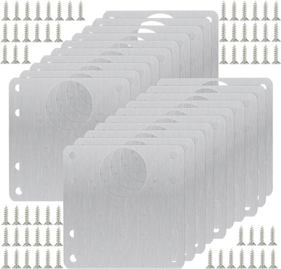 20pcs Hinge Repair Kit - 9x9cm Hinge Repair Plate - Hinge Cabinet Hinge ...