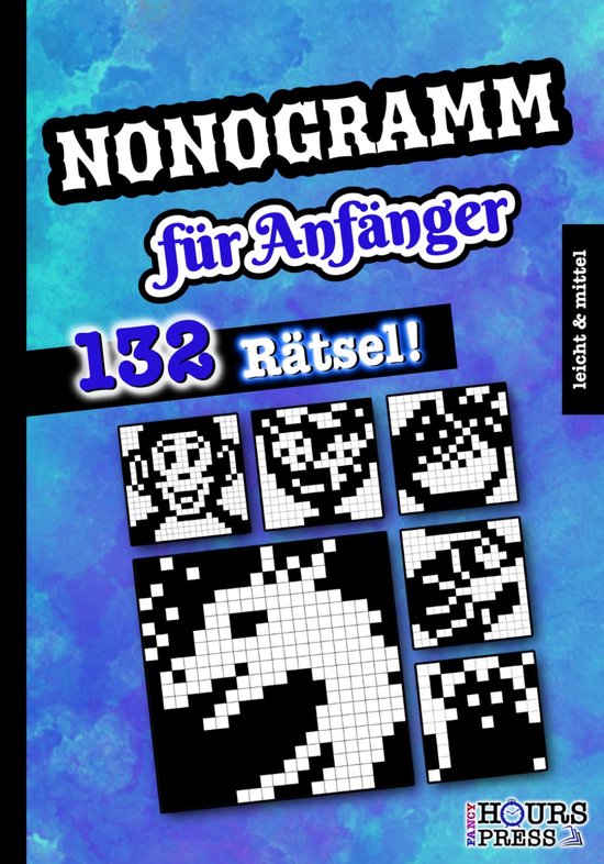 Nonogram Logische Puzzelboeken: 132 Makkelijke en Gemiddelde Picross ...