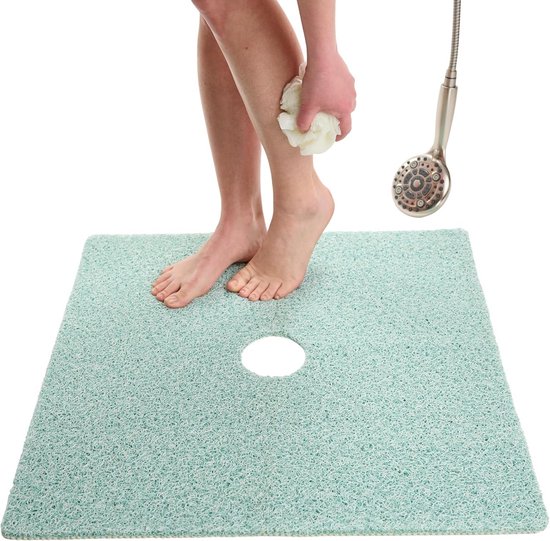 Vierkante Antislip Douchemat Badmat voor Veilige Inloopdouche - Extra ...