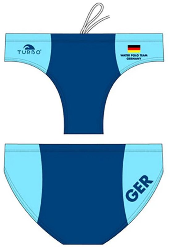 Turbo Germany Zwemslip Blauw 3-4 Years Jongens | bol